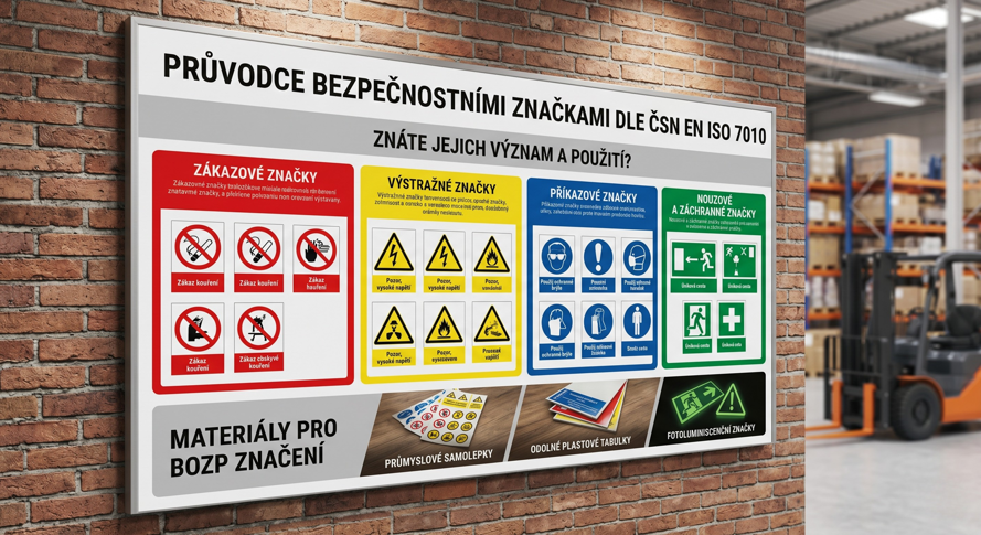 Bezpečnostní barvy a značky podle ČSN EN ISO 7010: Znáte jejich význam?